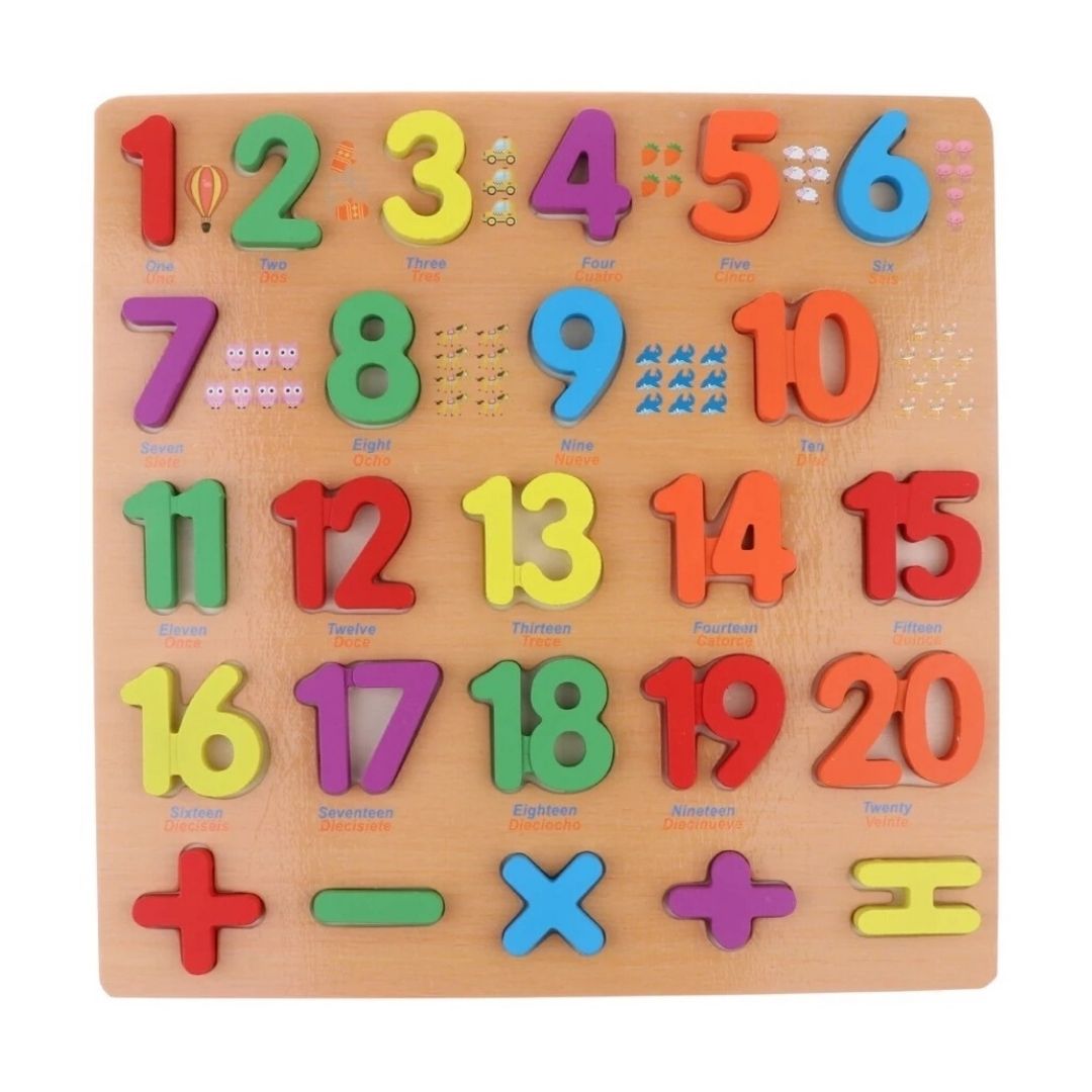 Encajable Abecedario o Números en Madera - Toys Market | Juguetería